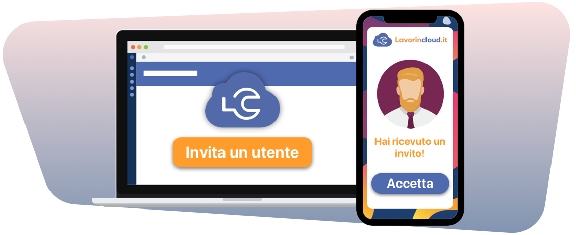 Invitare un utente | Lavorincloud