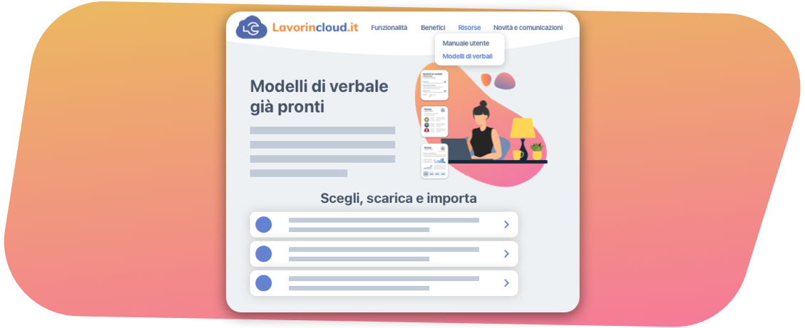 Modelli online | Lavorincloud